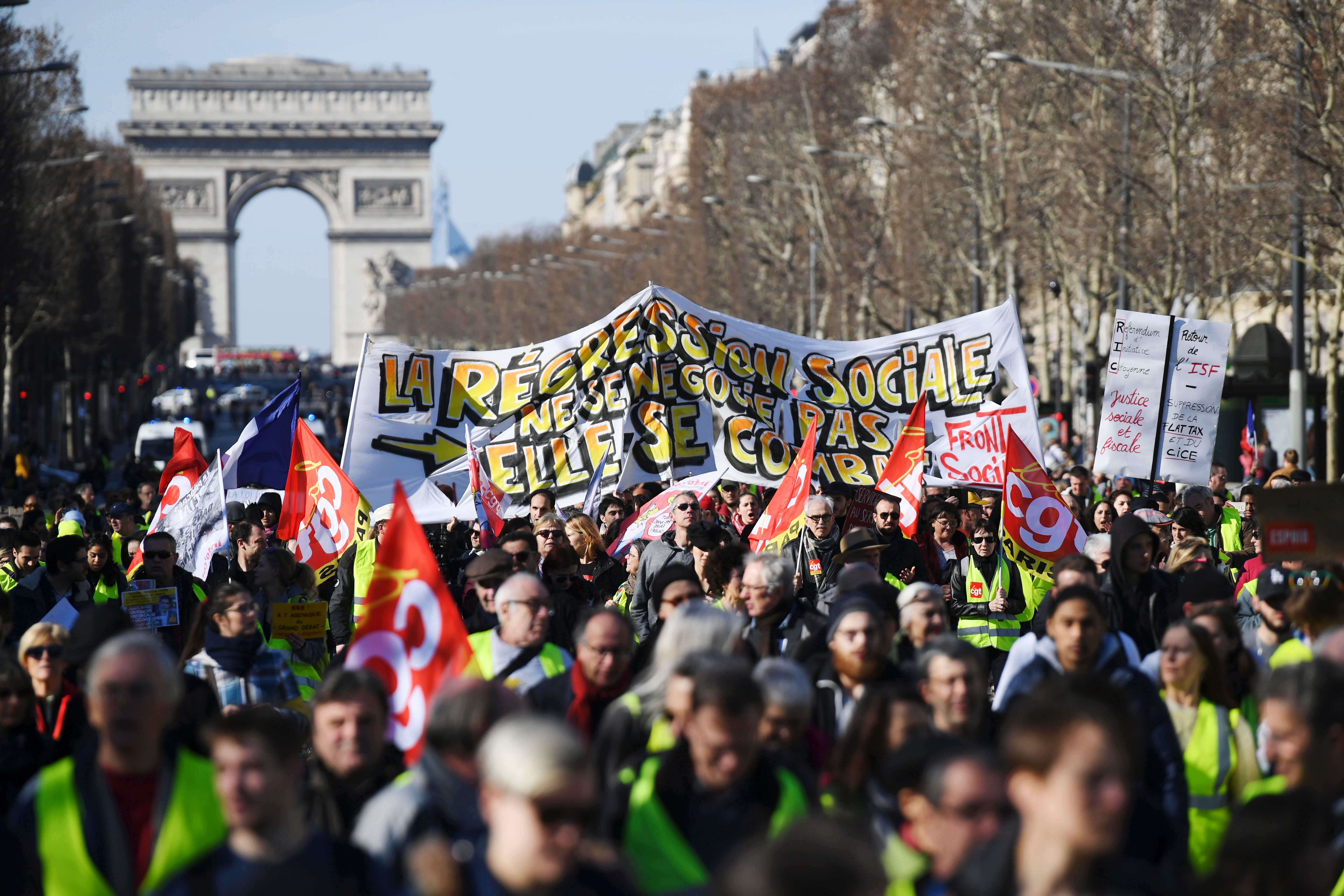 Viewfinder: Yellow Vest Protesters March in Paris